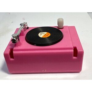 Barbie | Toys | Barbie Record Player Pink Miniature Toy Collectible ...
